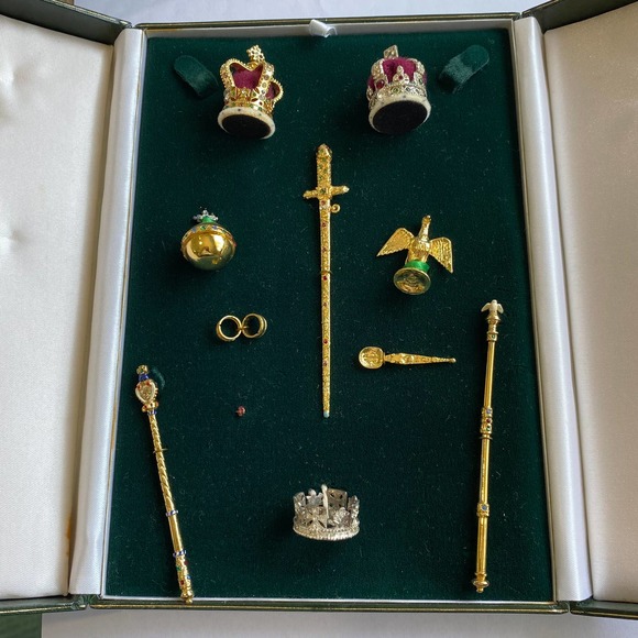 No Brand | Other | Vintage Royal Family Miniature Crowns And Regalia ...